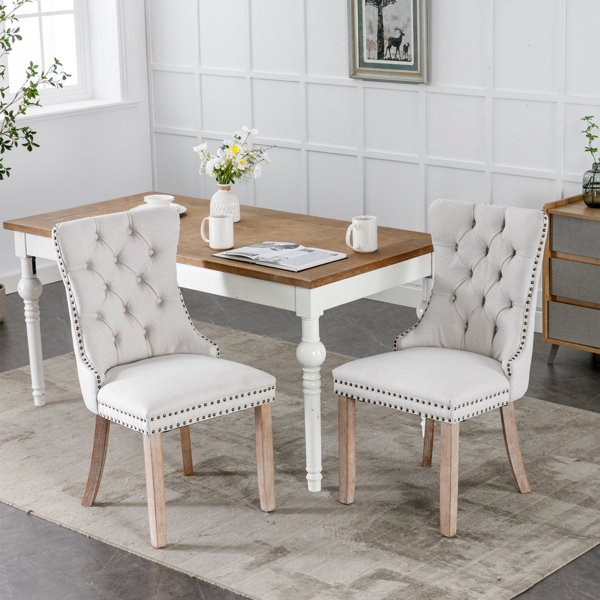 House Of Hampton® Set Of 2 Modern High End Tufted Solid Wood